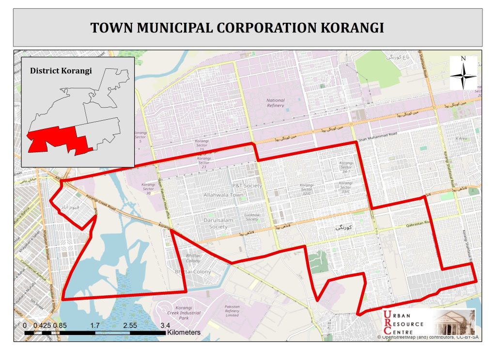 TMC District Korangi Maps - URC