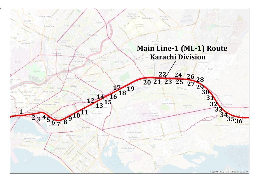 ML-1 Route Map Karachi Division - Urban Resource Centre
