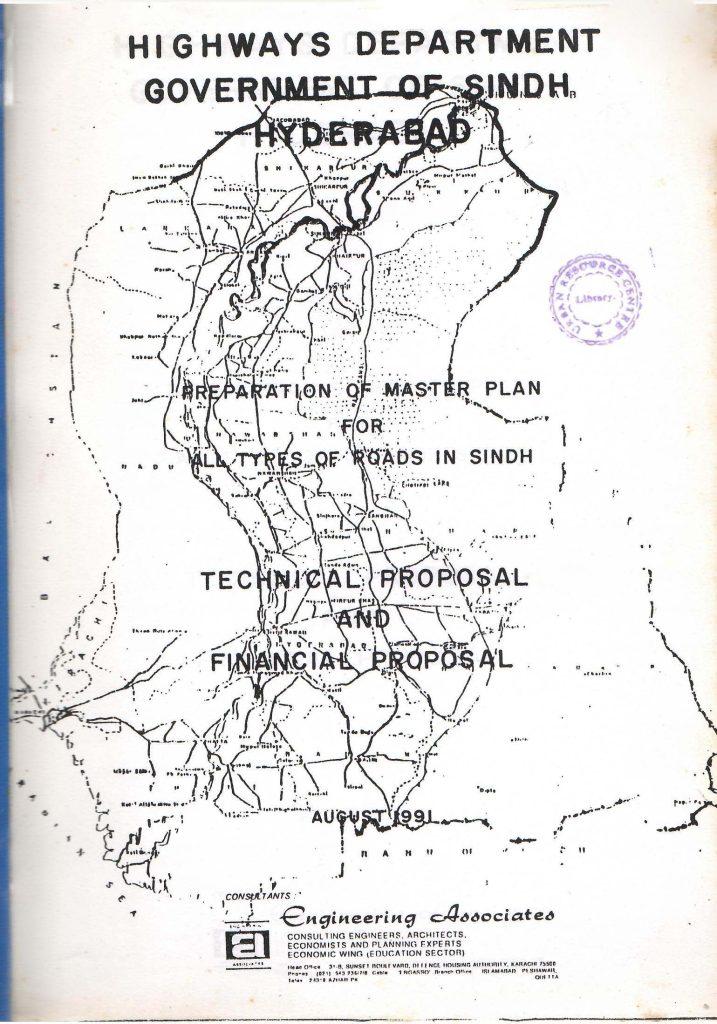 Sindh Roads Master Plan Proposal – 1991 - Urban Resource Centre